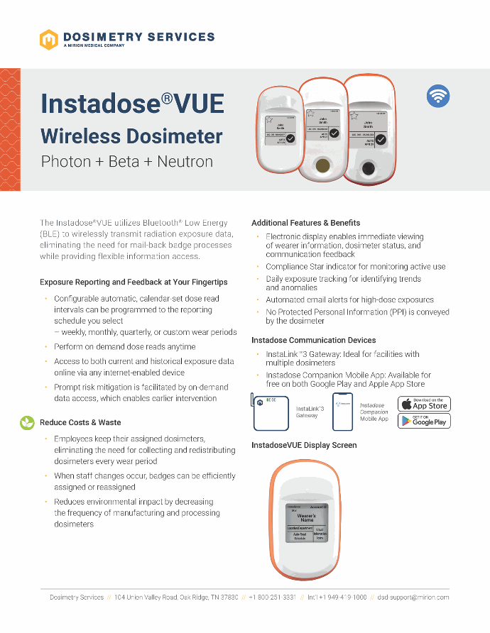 Instadose - Simple Dosimetry