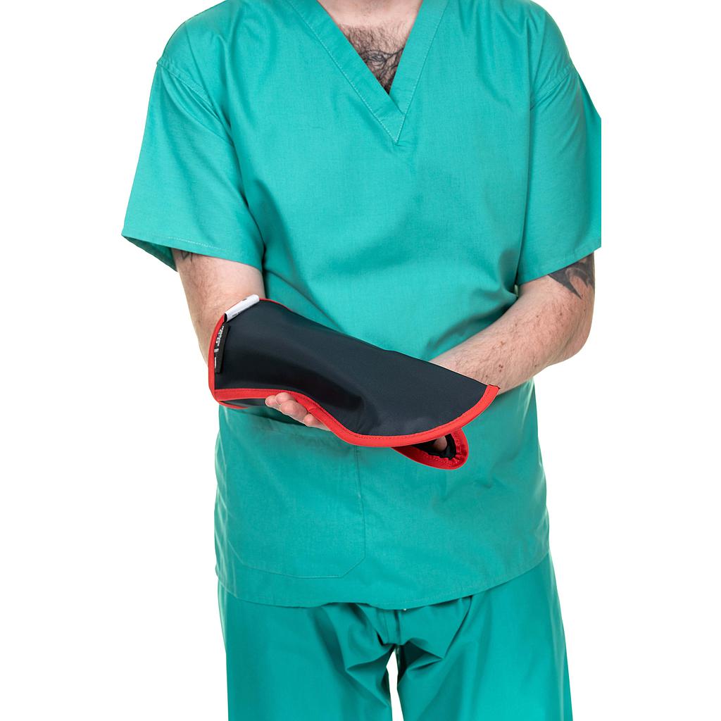 Open Palm Mittens: Pair, Navy Nylon, Lightweight Lead | Rothband