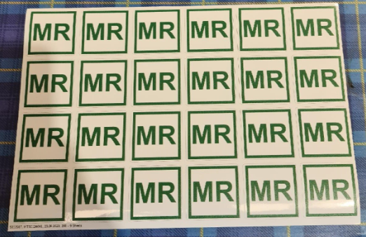 MRI Stickers - Sheet of 24 | Rothband